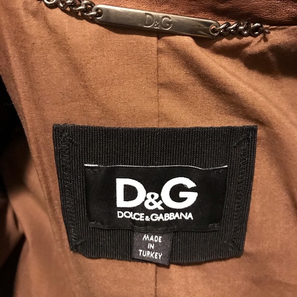 D&G | Jackets & Coats | Authentic Dg Leather Jacket | Poshmark
